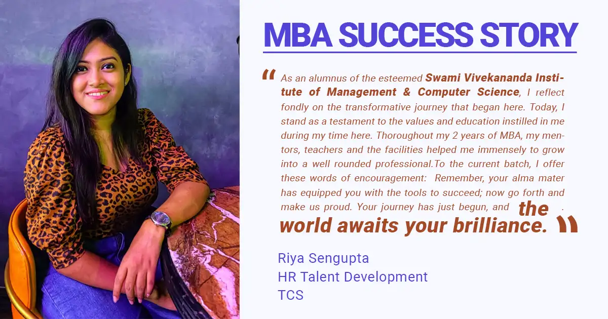 MBA Success Story: Alumni Testimonial by Riya Sengupta